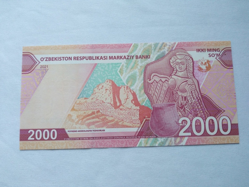 Uzbekistan 2.000 so'm,2021 god.UNC