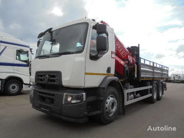 Novi Renault 320 6X4 + FASSI F245 DEMO UNUSED kamion s ravnom platformom