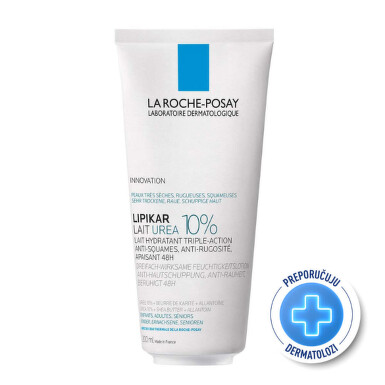 La Roche-Posay Lipikar Lait Urea 10% Hidratantni losion protiv perutanja i hrapavosti, 200 ml