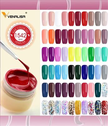 Set Venalisa uv/led gelovi 60 kom razlicitih boja