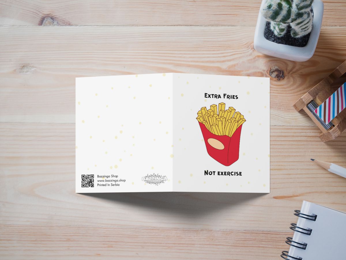 EXTRA FRIES ČESTITKA