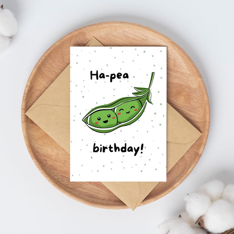 HAP-PEA BIRTHDAY ČESTITKA