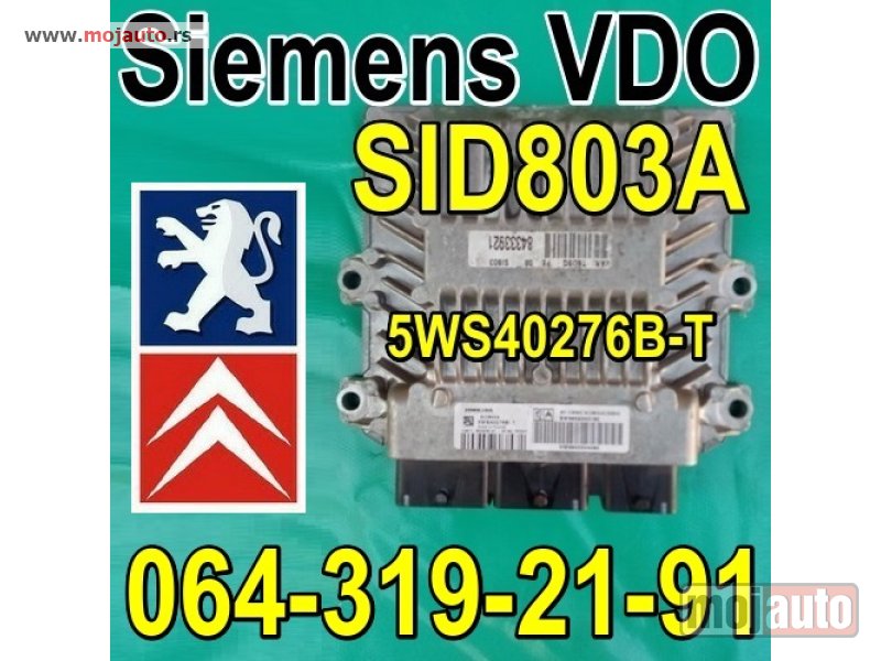 KOMPJUTER Siemens VDO SID803A Pežo Peugeot 5WS40276B-T Citroen