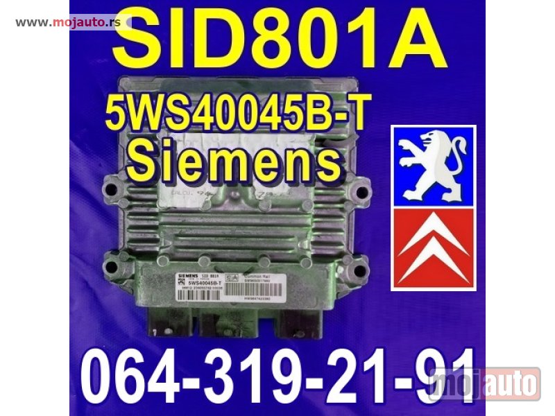 KOMPJUTER Siemens SID801A Pežo Peugeot 5WS40045B-T Citroen
