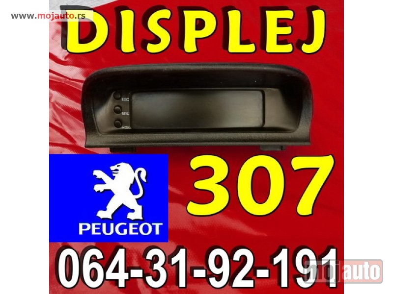 DISPLEJ Pežo 307 Peugeot 96524732XT Johnson Controls Citroen