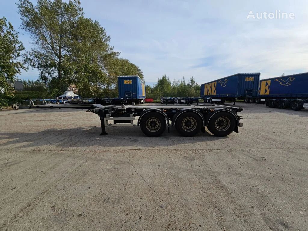 LAG Containerchassis 40FT zwanenhals - universeel superslider - 7440 poluprikolica za prevoz kontejnera