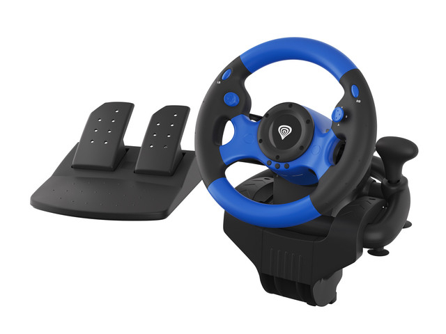 GENESIS SEABORG 350, Driving Wheel for PC/Console, 10-inch Wheel, Dual-motor Feedback, Gear Shift Kn