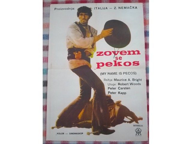 plakat ZOVEM SE PEKOS