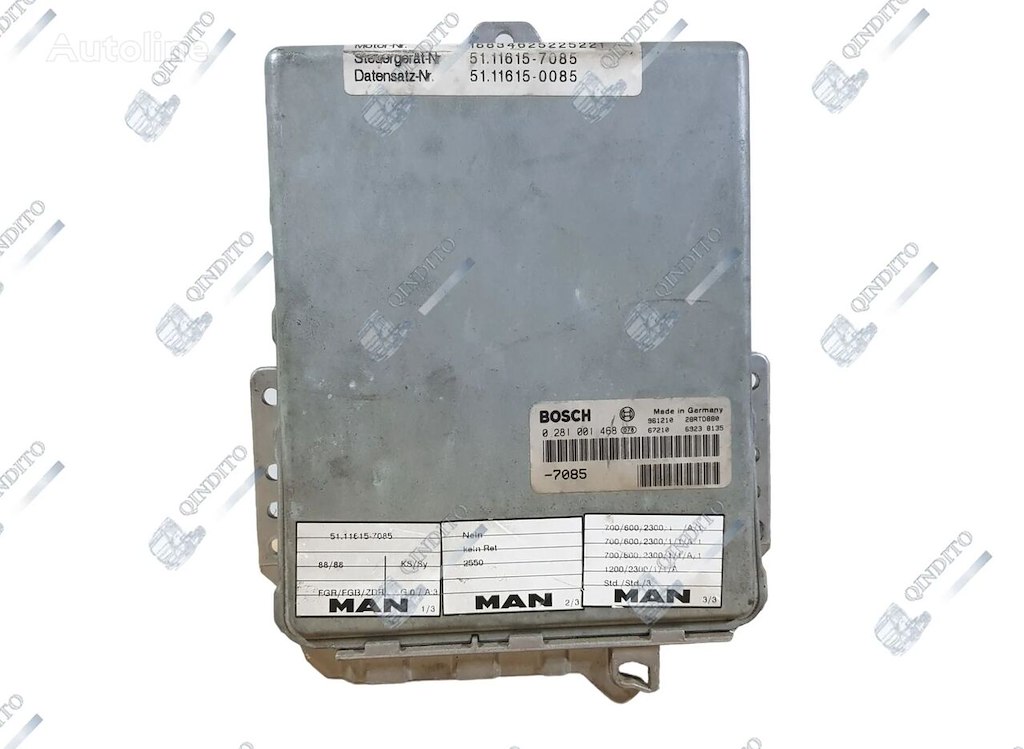 Bosch STEROWNIK KOMPUTER SILNIKA MAN 0281001468 upravljačka jedinica za tegljača