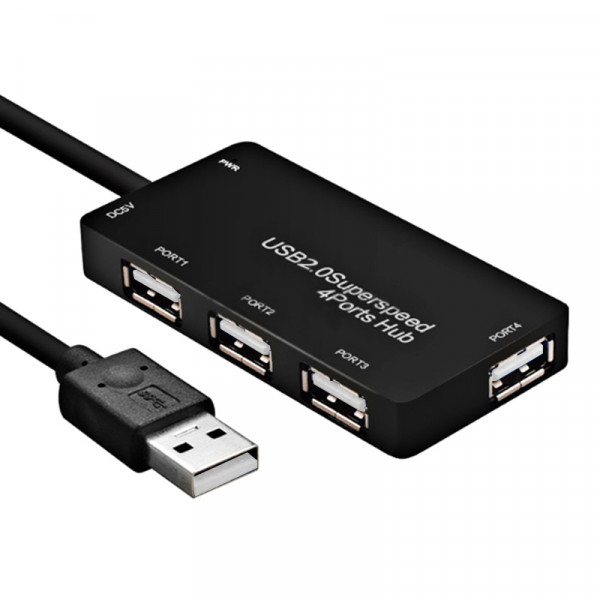 HUB USB 2.0 HI-Speed 4 porta B-1730 crni