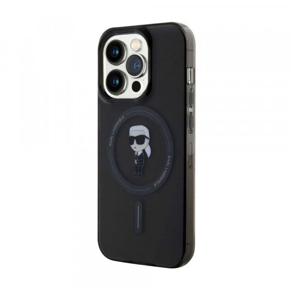 Futrola Karl Lagerfeld Iml Magsafe Case Ikonik za iPhone 15 Pro Max (6.7) crna Full ORG (KLHMP15XHFCKNOK)