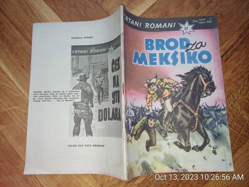 CRTANI ROMANI 85, BROD ZA MEKSIKO