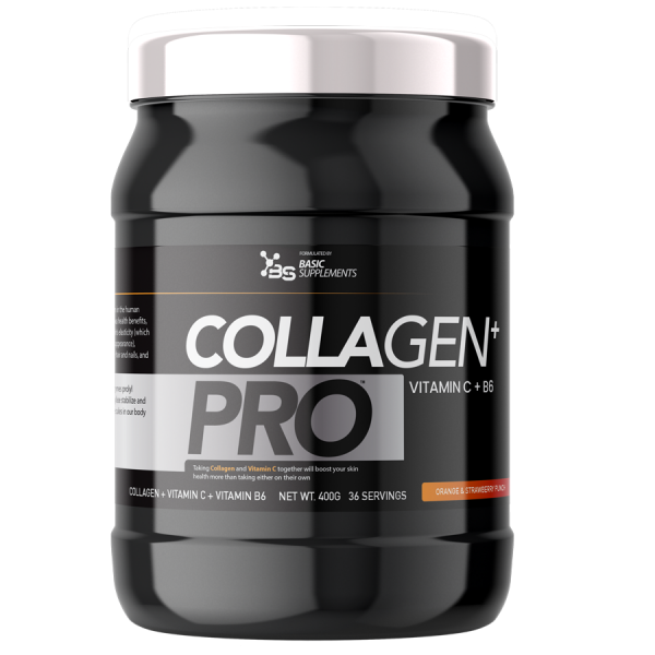 BASIC Collagen PRO 400gr strawberry & orange punch