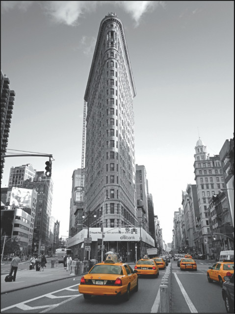 Flatiron Building Manhattan NY, uramljena slika 50x70cm