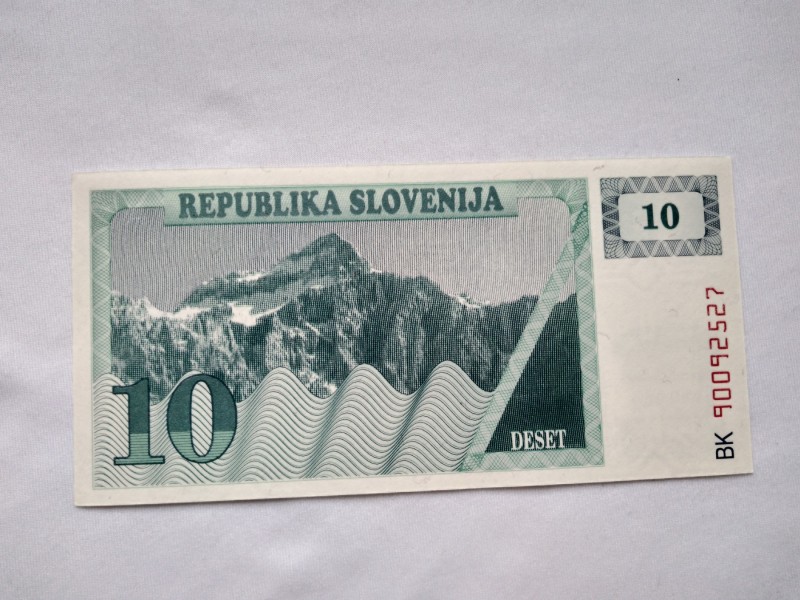 Slovenija 10 tolara,1990 god.UNC,P-3