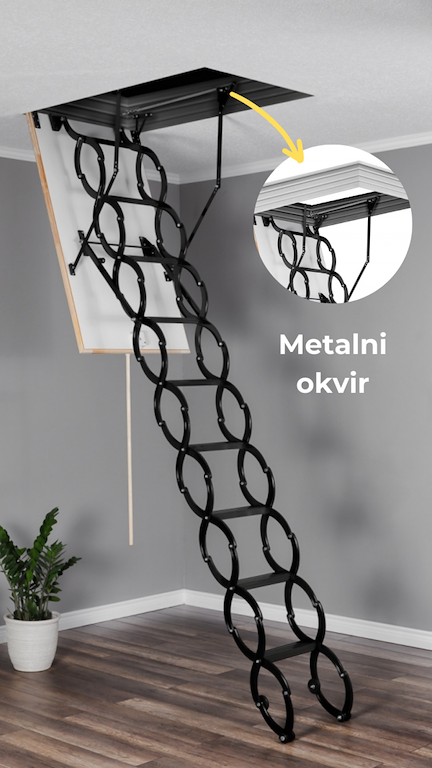BAUflex Metal tavanske stepenice 60 x 120 cm
