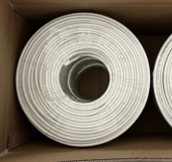 KABL-COAX-RG6/100 white (X553) koaksialni kabl RG6 bez konektora, conductivity 18%,6.5mm,100m