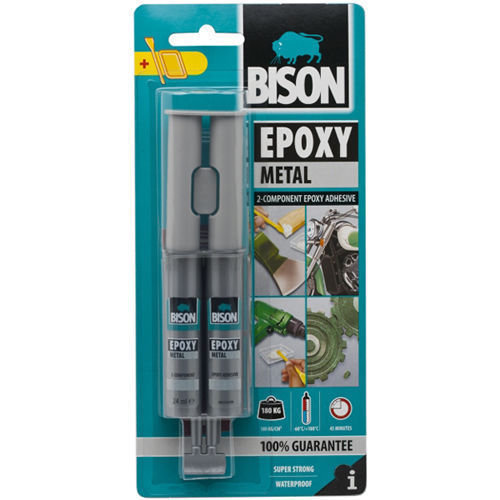 Bison Epoxy metal Dvokomponentni lepak za metal, 24ml