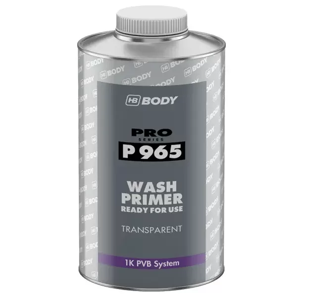 HB Body 965 Wash Primer 1K – Prajmer za aluminijum, hrom i nerđajući čelik 1L, transparentni