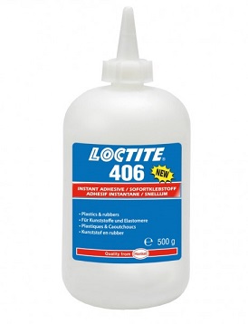 Henkel Loctite 406 Lepak za trenutno lepljenje plastike i elastomera, 500gr