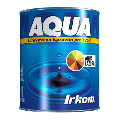 Irkom Aqua Lazura sa voskom i UV zaštitom – Zdravstveno ispravan proizvod, 0.7L