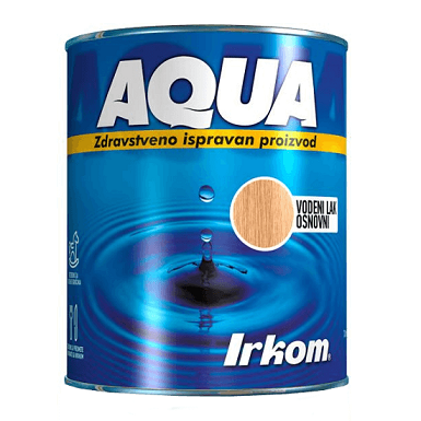 Irkom Aqua Vodeni transparentni lak, osnovni – Zdravstveno ispravan proizvod, 0.75L