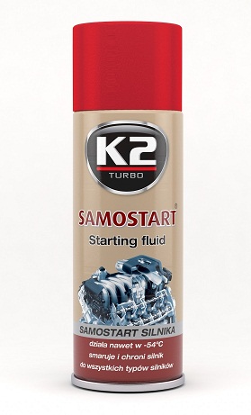 K2 Samostart – Sprej za startovanje motora, 400ml