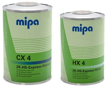 Mipa CX4 2K-HS-Express Lak 1L + Mipa HX4 2K-HS-Express Herter 0.5L, SET