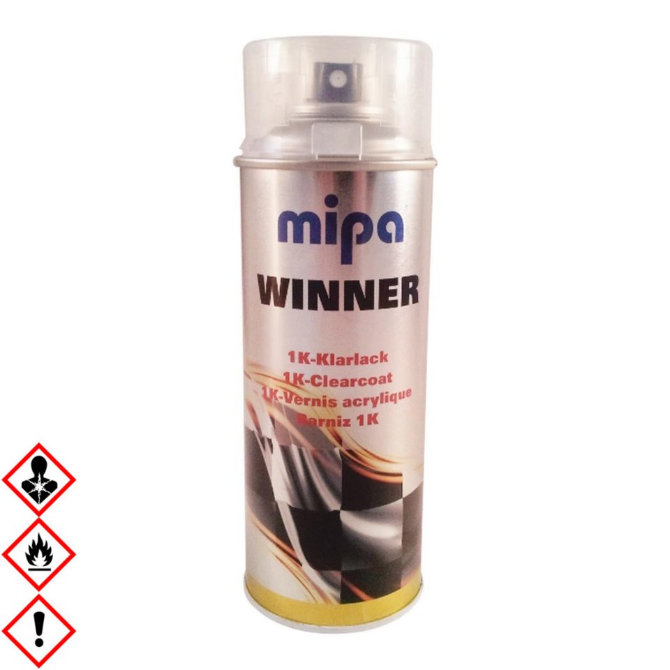 Mipa Winner 1K Klarlack – Akrilni lak u spreju, 400ml (sjaj i mat)