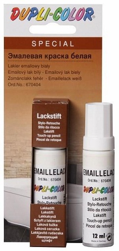 MoTip Dupli-Color Email lak za kade sa četkicom, beli 12ml