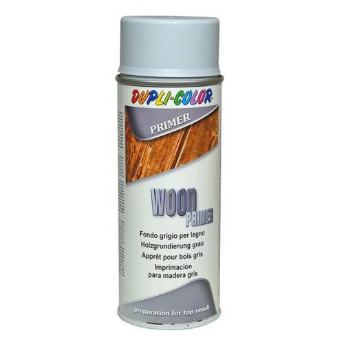 MoTip Dupli-Color Wood Primer – Osnovna boja za drvo u spreju, sivi, 400ml