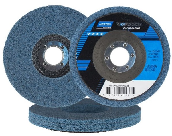 Norton Vortex Rapid Blend U2305 – Disk za brušenje varova, 115x12x22mm