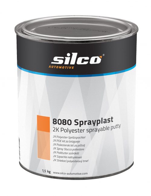 Silco 8080 Sprayplast – 2K Git poliester za raspršivanje, 1.5Kg