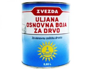 Zvezda Uljana osnovna boja za drvo, bela, 0.65L