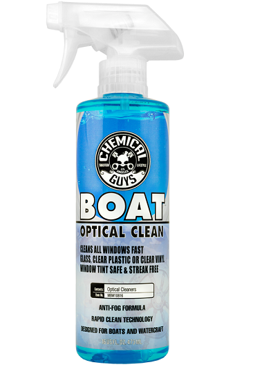 Chemical Guys Boat Optical Clean – Čistač stakla i antimaglin za plovila, 473ml (MBW10816)