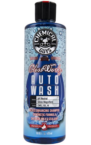Chemical Guys GlossWorkz Intense Gloss Booster and Paintwork Cleanser – Koncentrovani auto šampon pojačivač sjaja, 473ml (CWS_133_16)