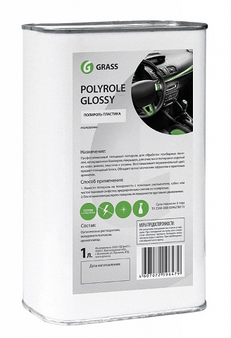 Grass 120100 Polyrole Glossy – Čistač za plastiku, visoki sjaj, 1L