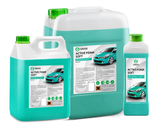 Grass Active Foam Soft – Deterdžent za beskontaktno pranje vozila, 1L i 5.8Kg