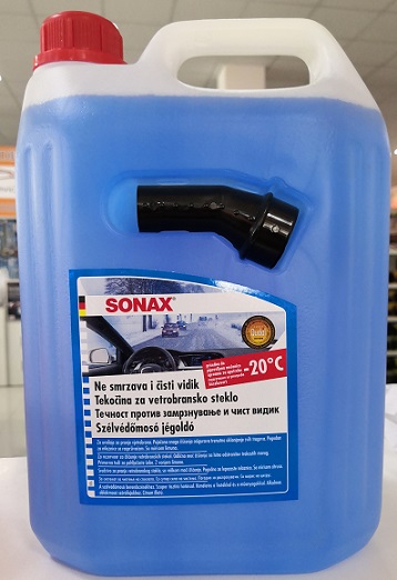 Sonax 332555 Zimska tečnost za vetrobranska stakla, 5L