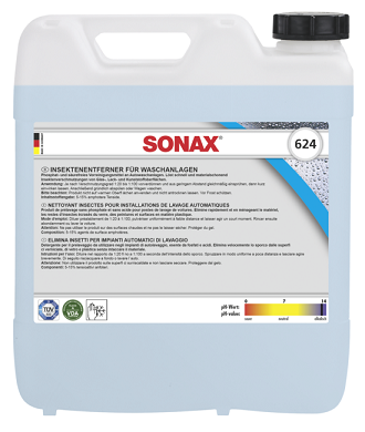 Sonax 624600 Čistač insekata za automatske auto-perionice, 10L
