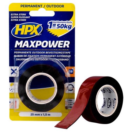 HPX Maxpower Outdoor – Dvostrano lepljiva traka, 25mmx1.5m
