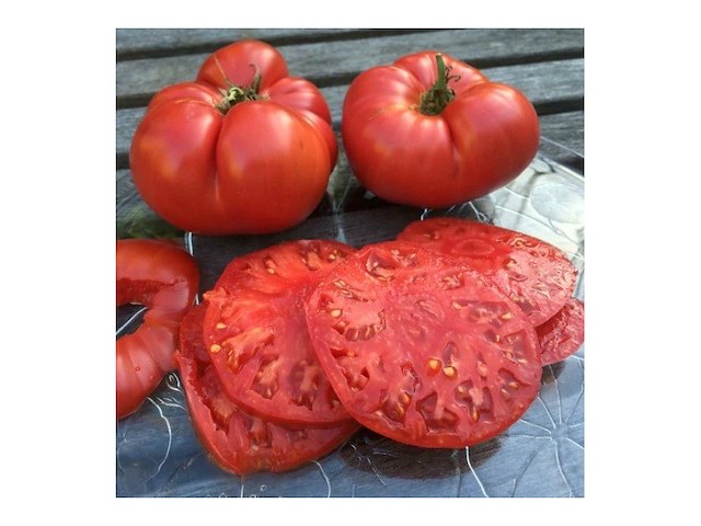 Crveni heirloom paradajz (seme) Beefsteak Krupan 1000ko