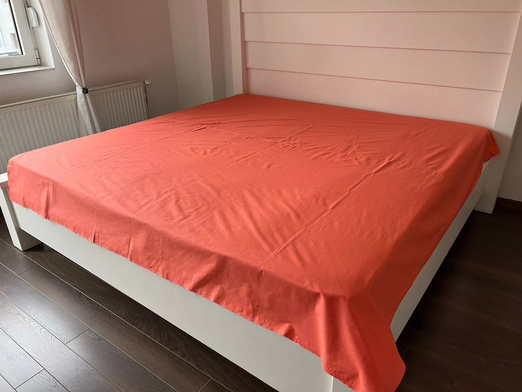 Čaršav Ranforce francuski ležaj Narandzasti