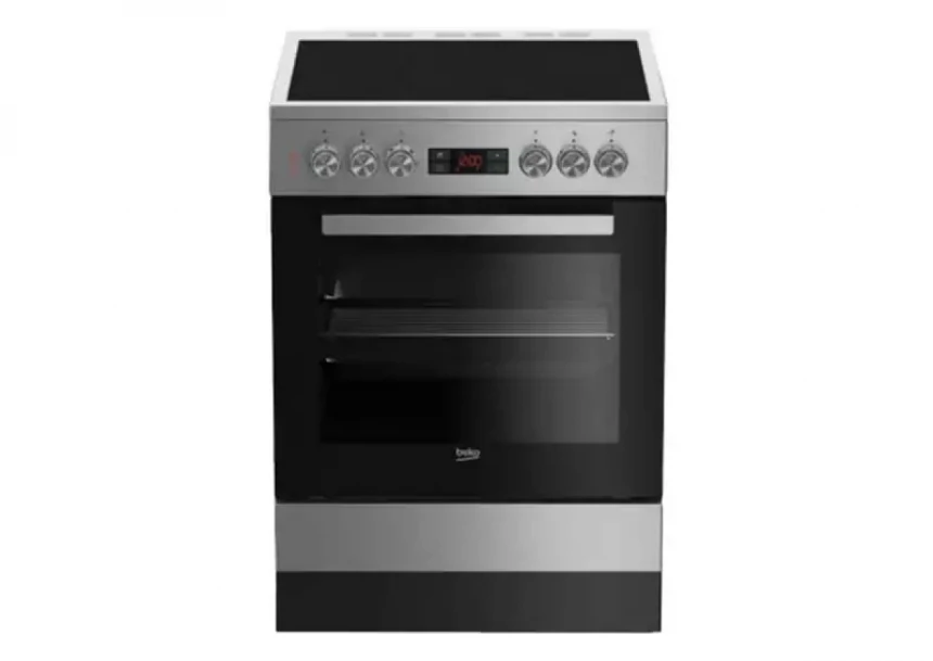 Električni šporet Beko FSE67310 GX širina 60cm/keramička ploča/Inox