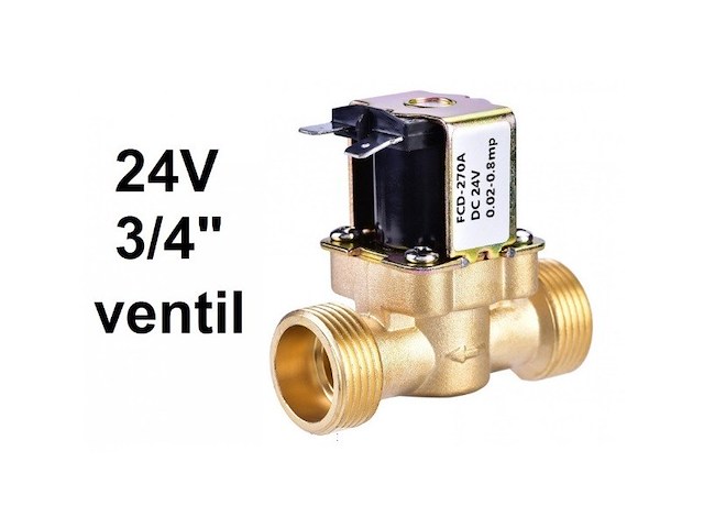 Elektromagnetni ventil - 8 bar - 24 V - 3/4cola - NC