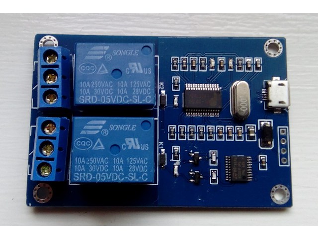 USB upravljanje sa 2 releja 2X USB rele A tip