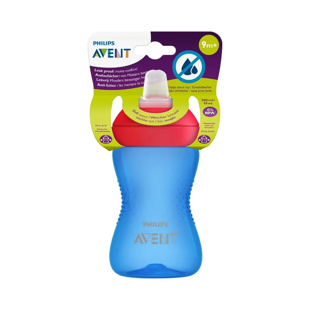 PHILIPS AVENT Šolja sa mekanim kljunom 300 ml plavo-crvena