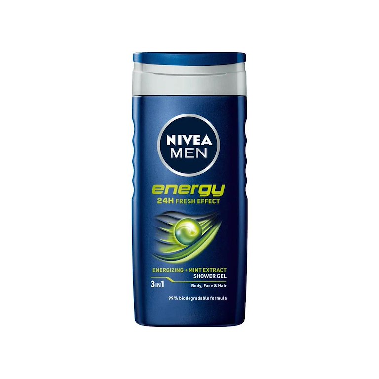 NIVEA MEN Kupka i Šampon 2u1 Energy 250 mL