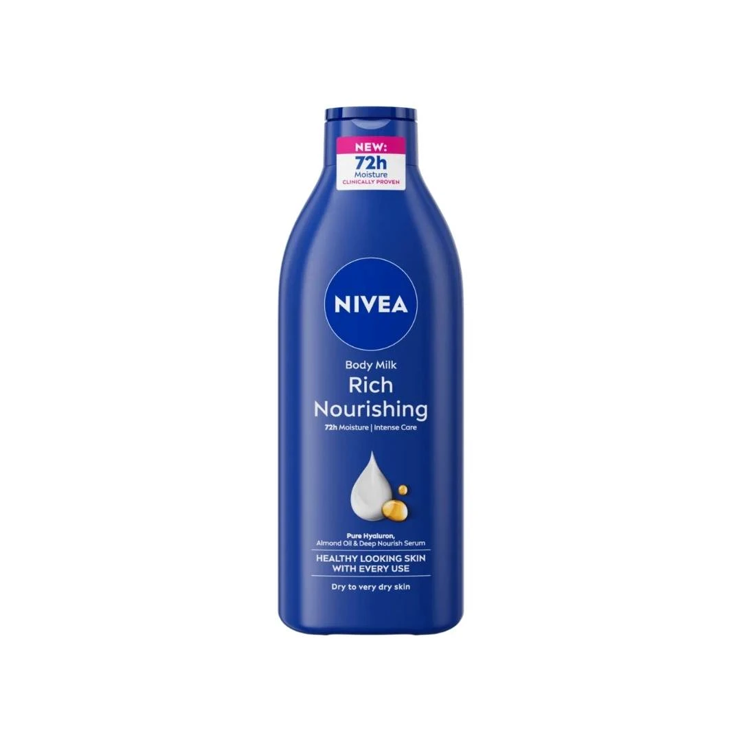 NIVEA Hranljivo Mleko za Negu Tela Rich Nourishing za Intenzivnu Hidrataciju 400 mL