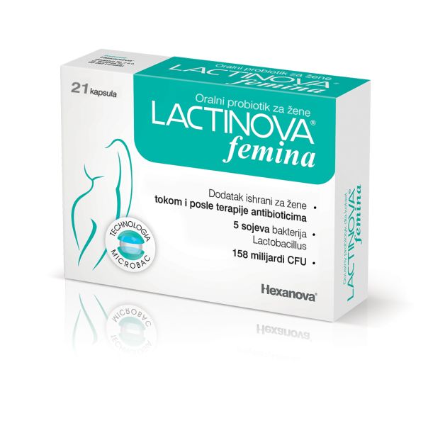 LACTINOVA FEMINA Probiotik za žene, 21 kom